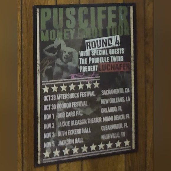 Art | Puscifer Concert Poster Signed By The Band | Poshmark